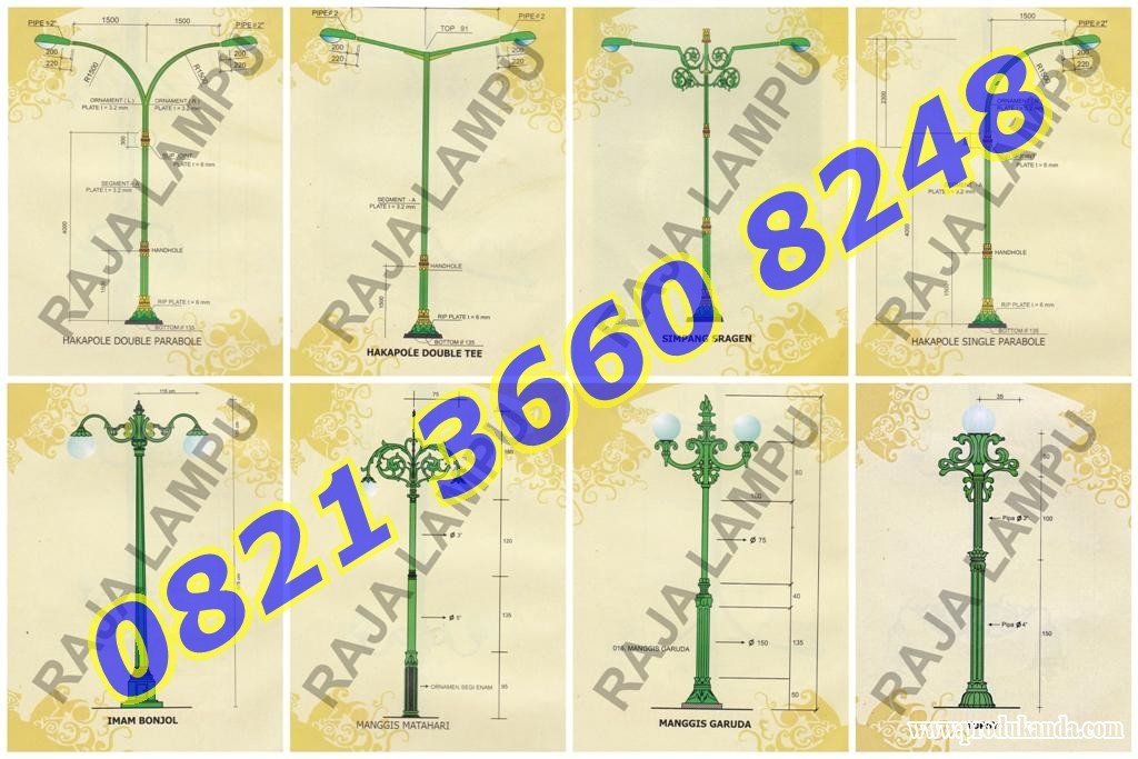 Tiang Lampu PJU Antik Malioboro Tiang Lampu Lampu & Perlengkapannya ...
