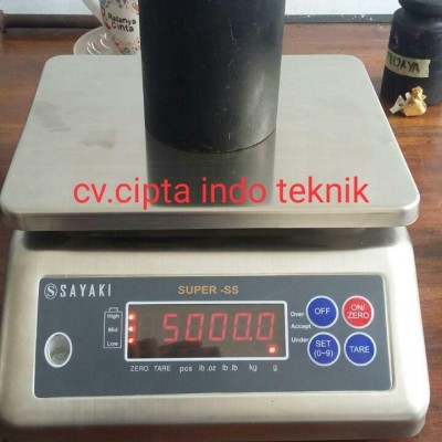 Timbangan Meja Tahan Air Super SS Sayaki Water Proof Timbangan Barang Alat Uji & Ukur Mesin ...