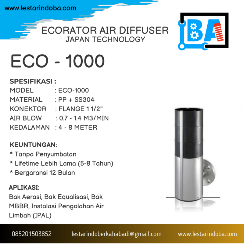 Air Diffuser Ecorator ECO 1000 Di Bandung Sistem Pengolahan Limbah ...