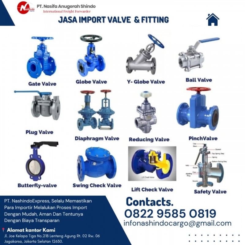 Jasa Import Valve Murah - Door To Door Valves & Fitting Mesin ...