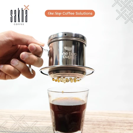 Vietnam Drip Coffee Maker Manual Saringan Kopi Premium Coffe Dripper Arabica Robusta Blend Sakha ...